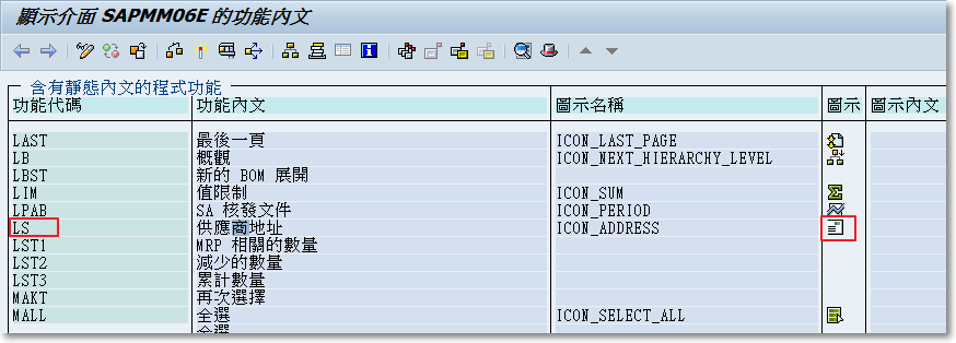 SAP歷程: 如何找出BDC程式中的各個BDC_OKCODE