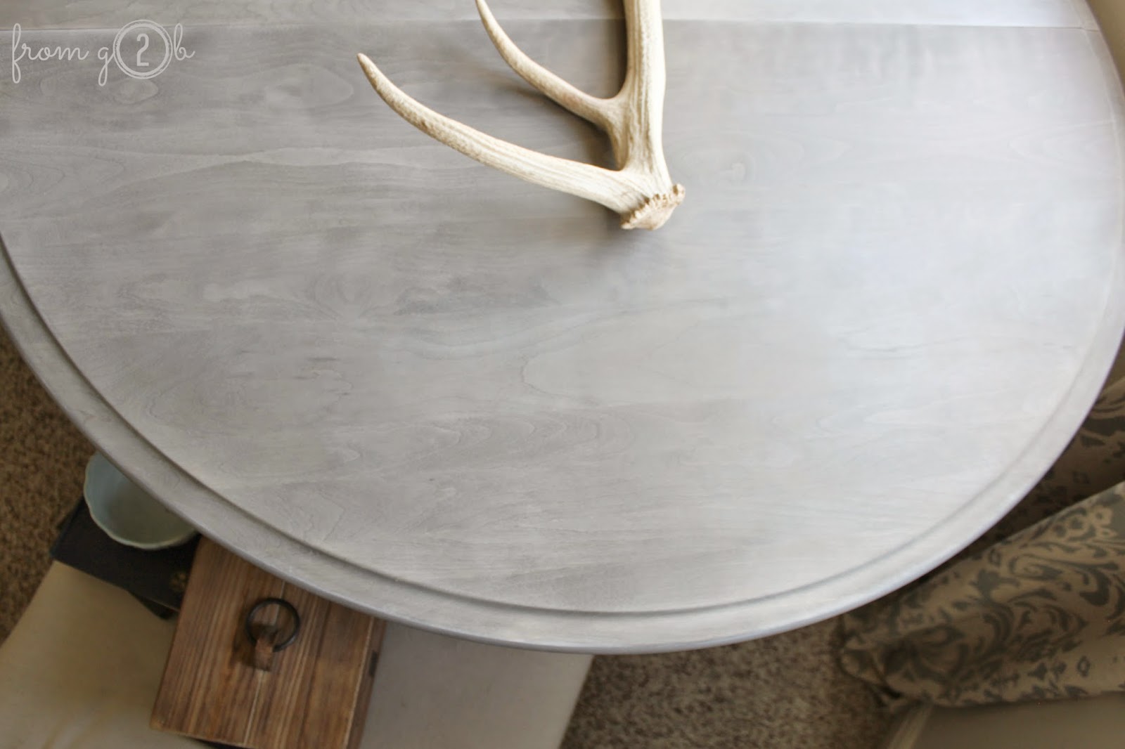 from Gardners 2 Bergers: DIY Restoration Hardware Weathered Gray Finish