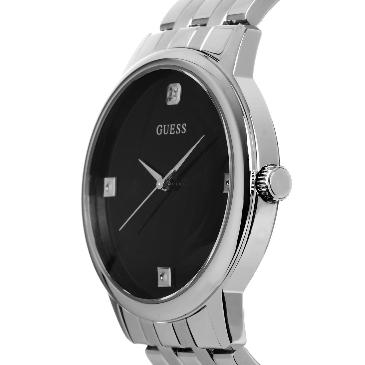 blogbuster2020: GUESS Slim Round Diamond Watch U10058G1