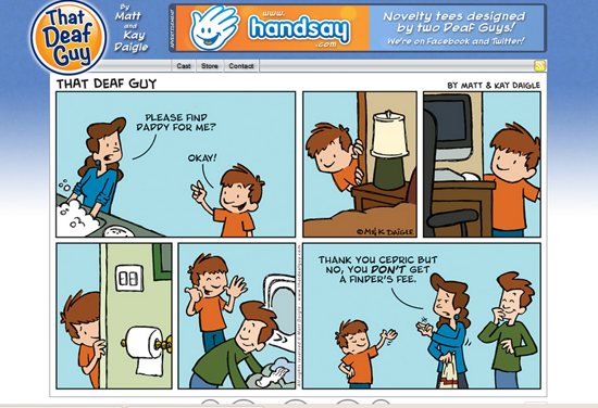 US Comic: That Deaf Guy by Matt and Kay Daigle - Deaf boleh! Malaysia