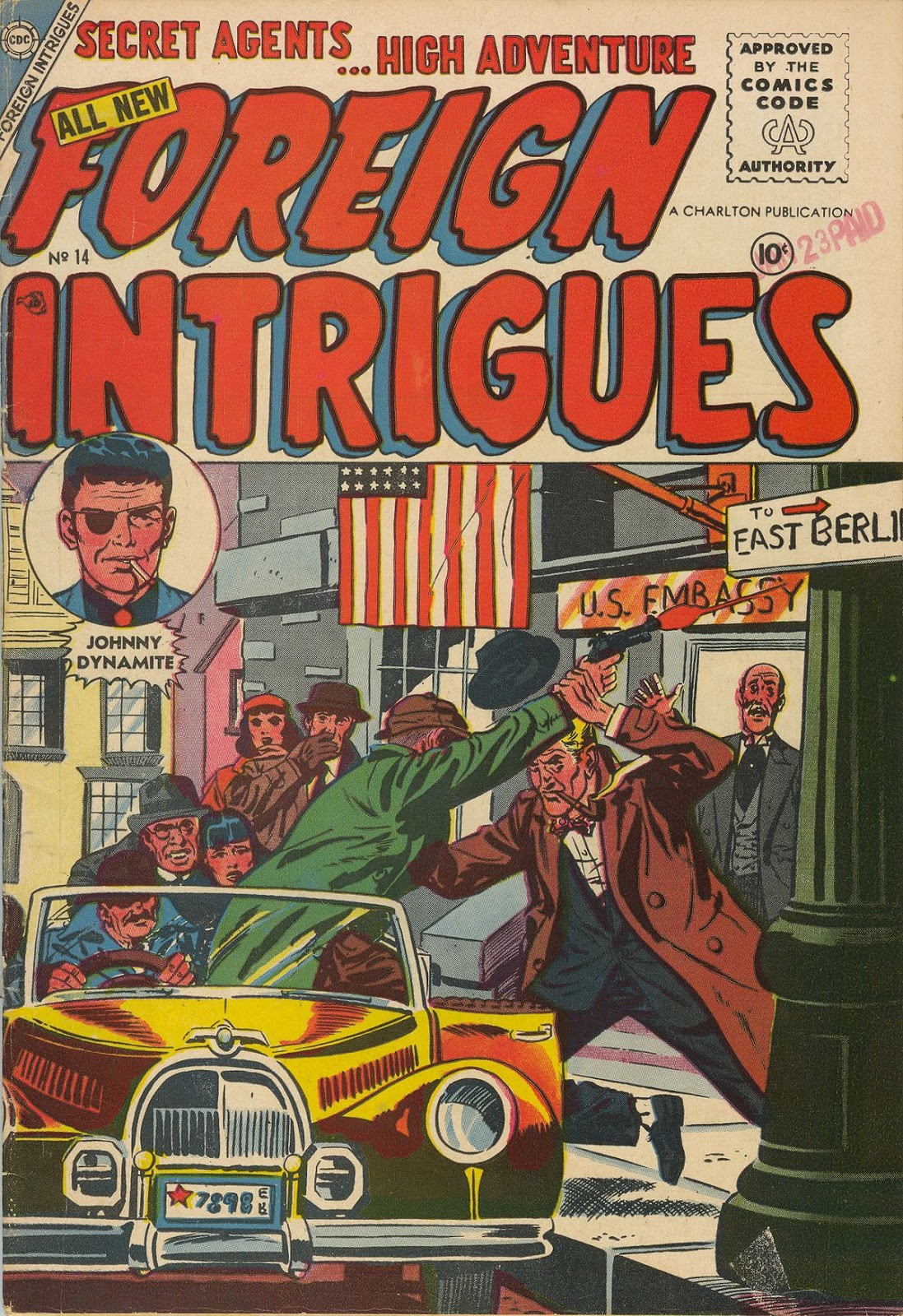 THE CHARLTON COMICS READING LIBRARY: FOREIGN INTRIGUES #14 March 1956