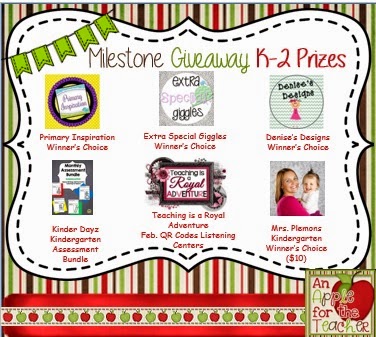 An Apple For The Teacher: Milestone Giveaway!