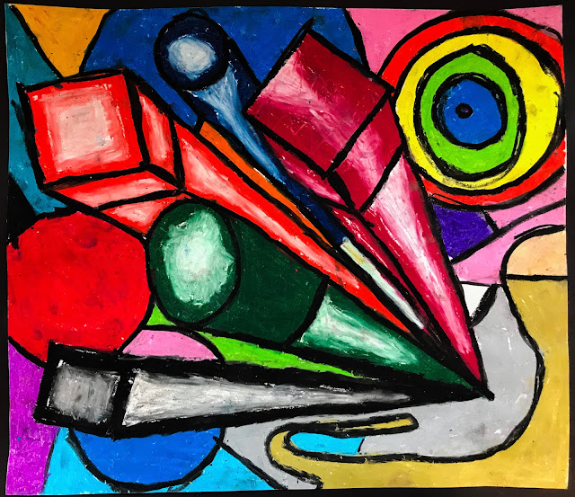 Paintbrush Rocket: 5th Grade - One Point Perspective Abstracts inspired ...