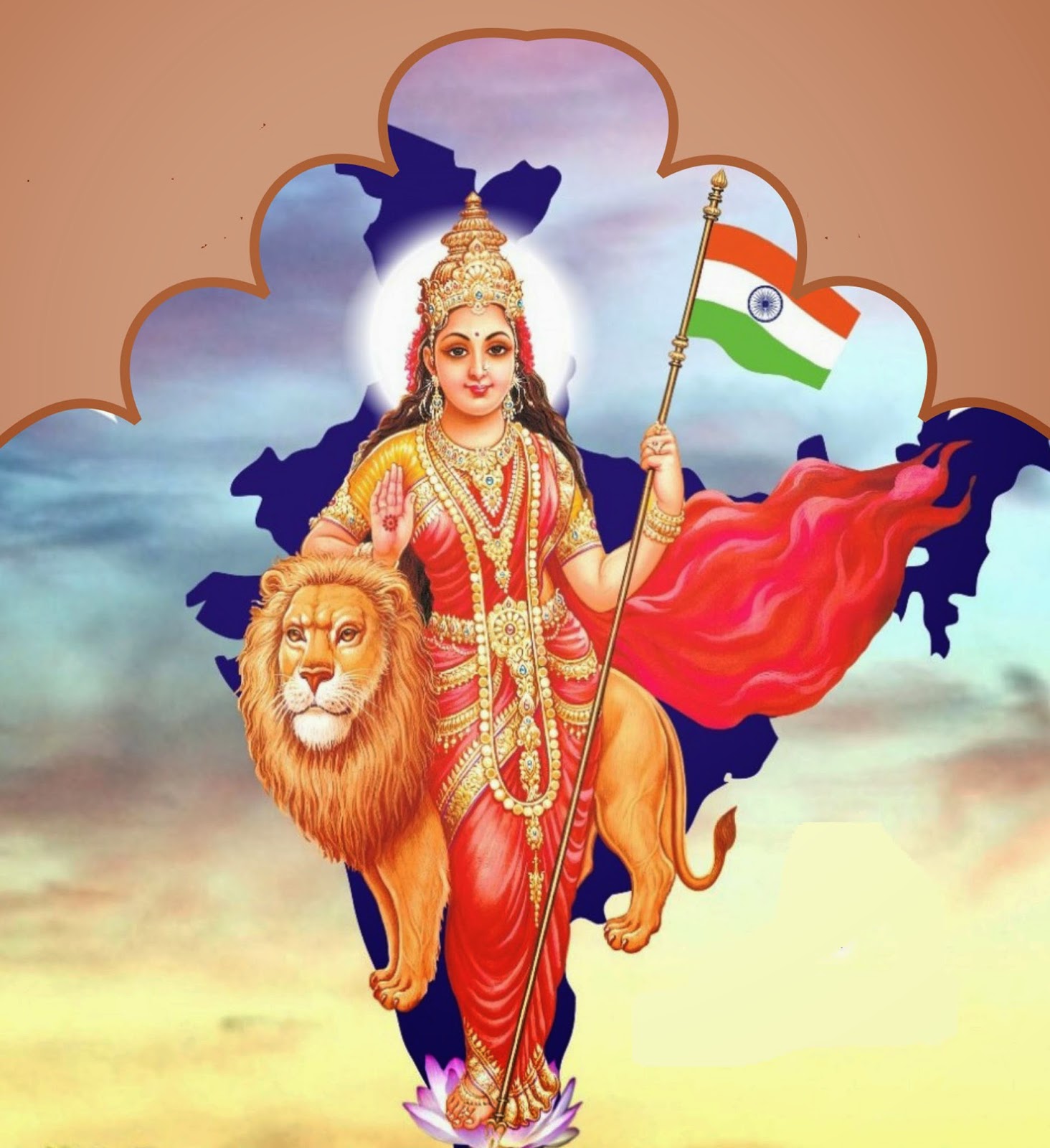 CLIP ARTS AND IMAGES OF INDIA: Bharat Mata