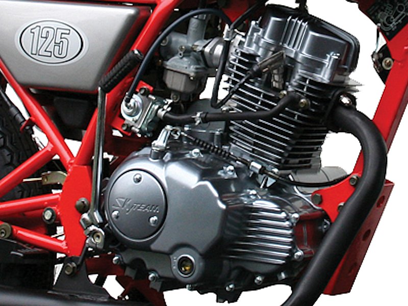 Motorcycles on the road: Skyteam Ace