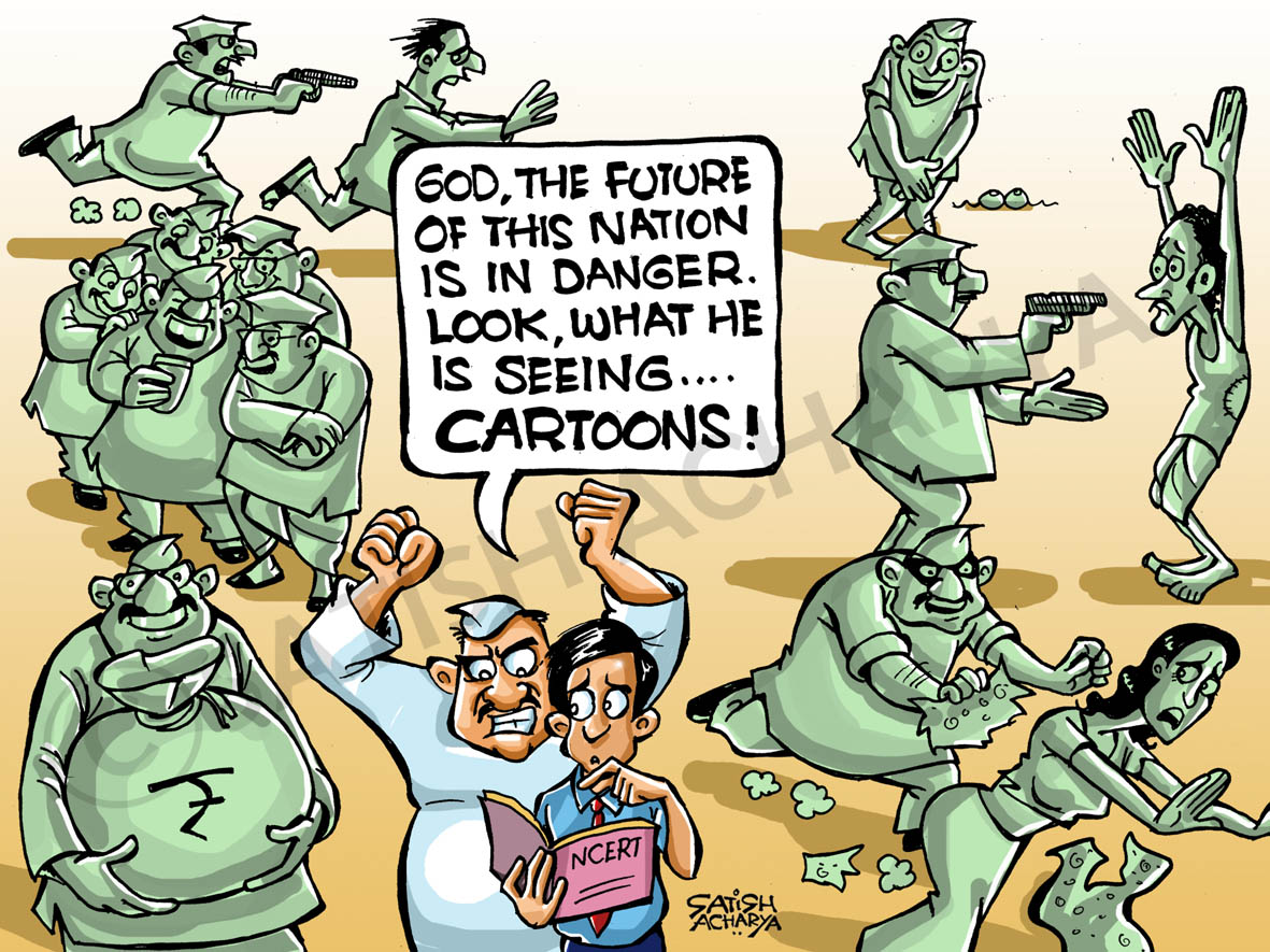 World of an Indian cartoonist!: Cartoons influence students badly!