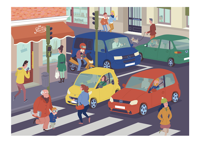 ILUSTRANDO LIBROS: LA VIDA EN LA CIUDAD