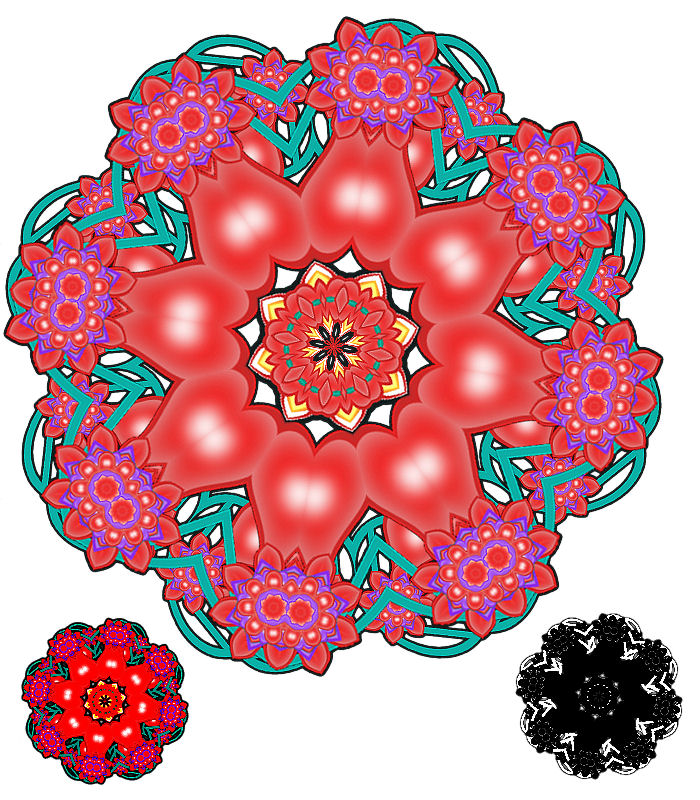 Homespun Graphics: Sunday Color Me Flowers Fun!
