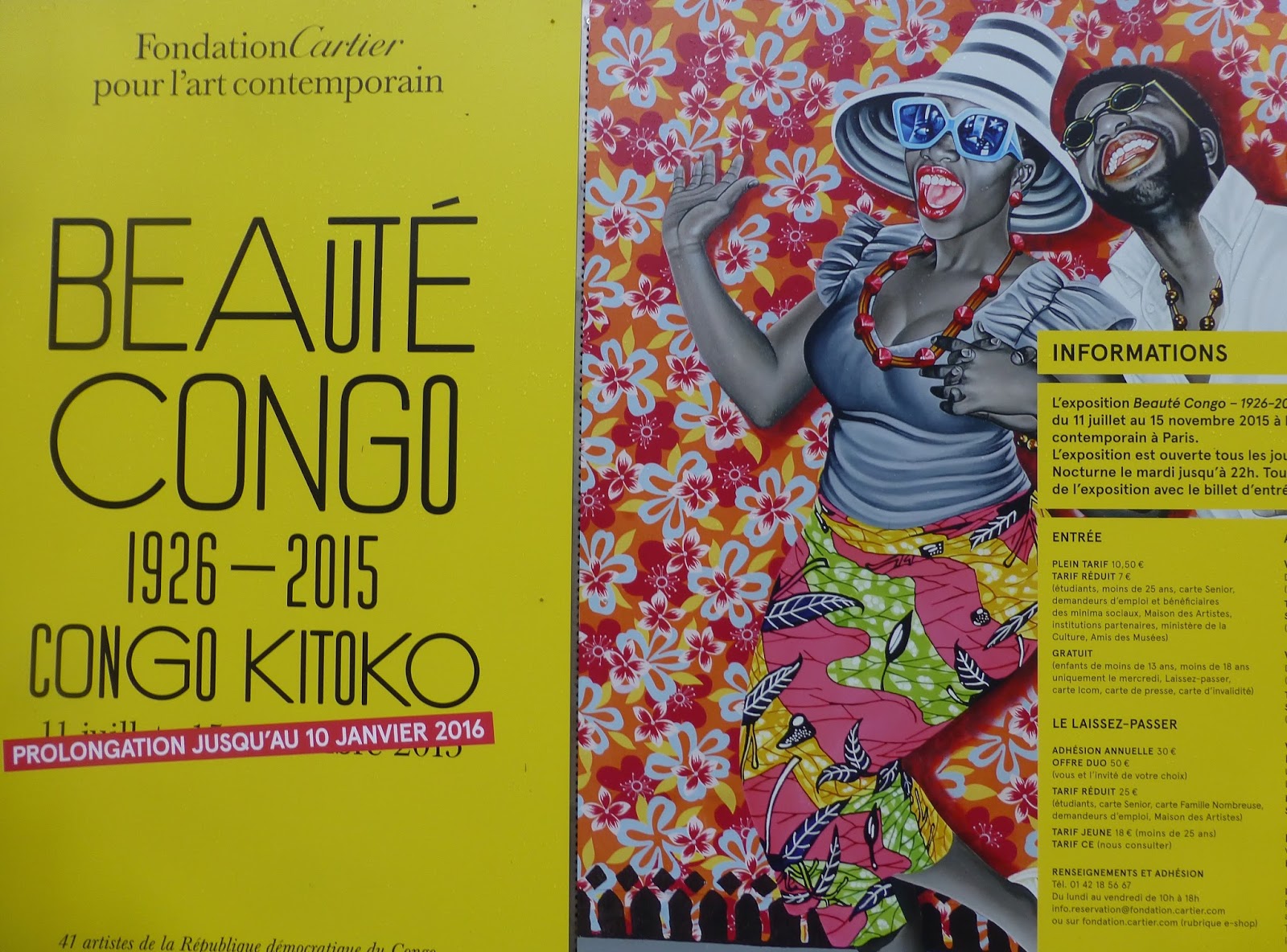 Toby and Allan in Paris 2015: Beauté Congo -1926-2015- Congo Kitoko Exhibit