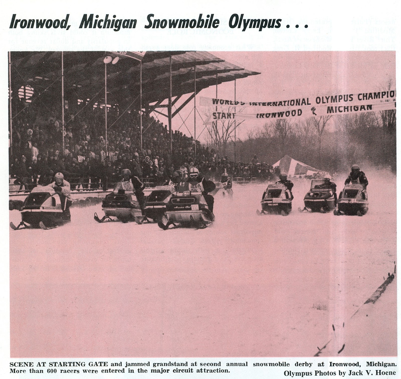 CLASSIC SNOWMOBILES OF THE PAST: DECEMBER 1969 SNOWMOBILE RACING