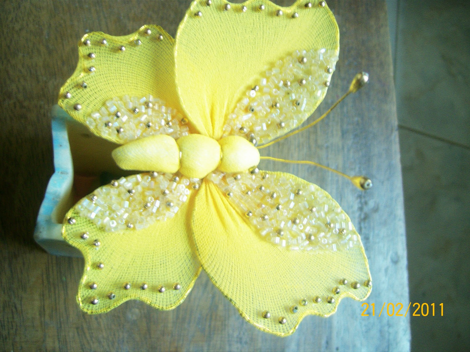 Tinas Creations: Nylon Stocking Butterflies