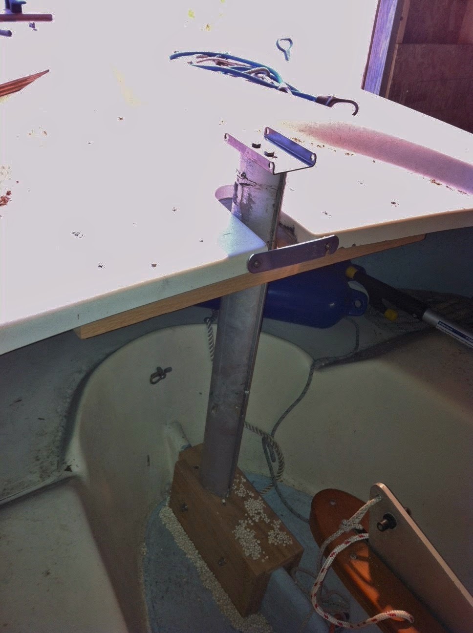 Tanzer 16: Tanzer 16 Hinged Mast Retrofit -- Part 9 King Post Placement