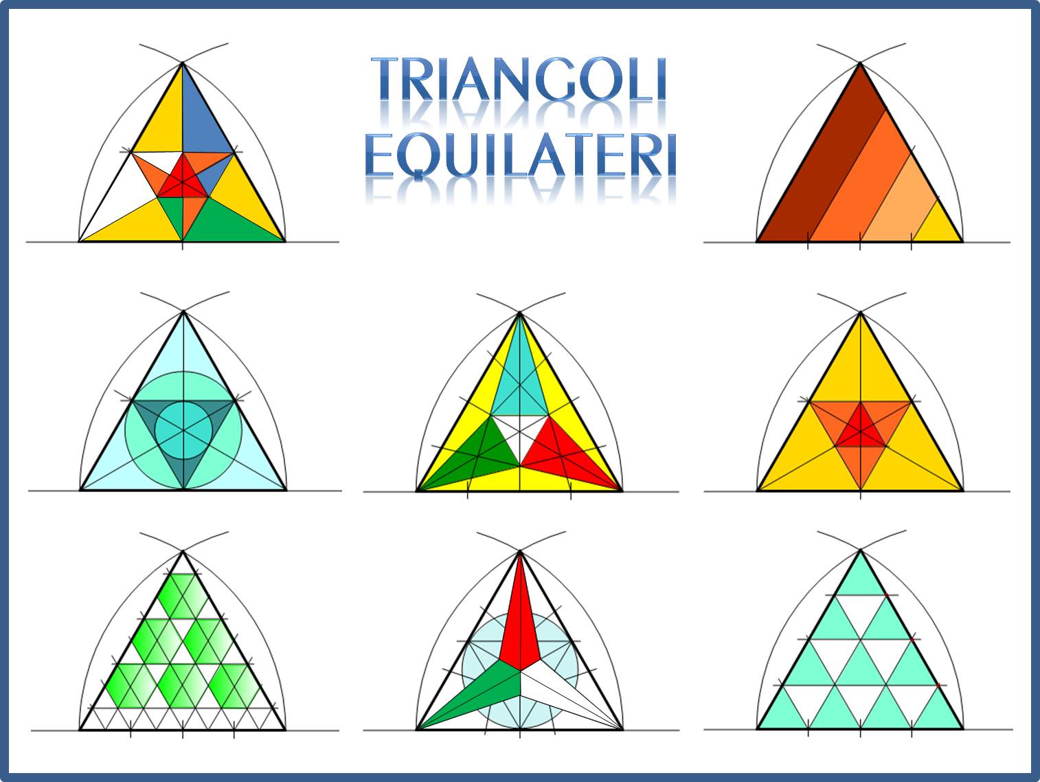 tecnologia: TRIANGOLI EQUILATERI