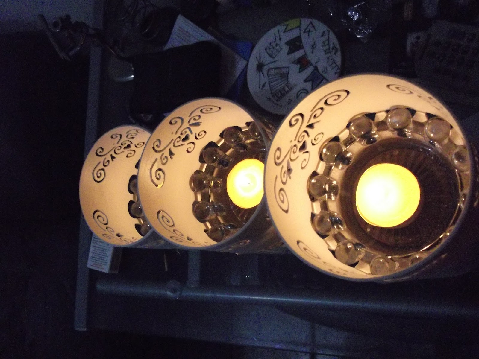 Oficina Luminart: Candelabro Glamour - PVC 100cm