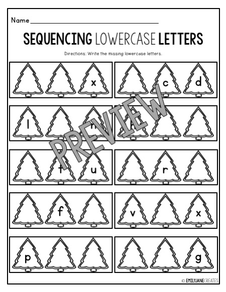 Emily Jane Creates: JANUARY NO PREP KINDERGARTEN PACKET-OVER 100 PAGES!
