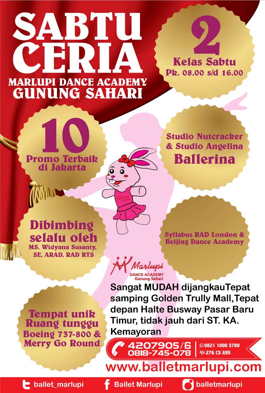 Ballet & Jazz Hip Hop by MDA Gunung Sahari: Kelas Sabtu Ceria di ...