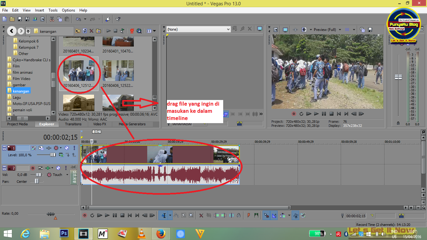 Punyaku Blog: Cara membuat efek video seperti masa lampau Sony Vegas Pro