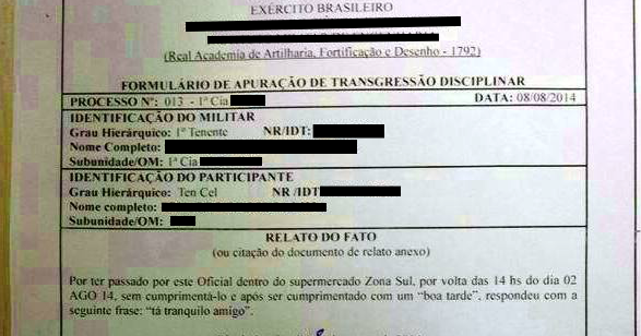 Milico Ponderão: FATD- UM "TÁ TRANQUILO AMIGO" NEM SEMPRE É BEM VINDO