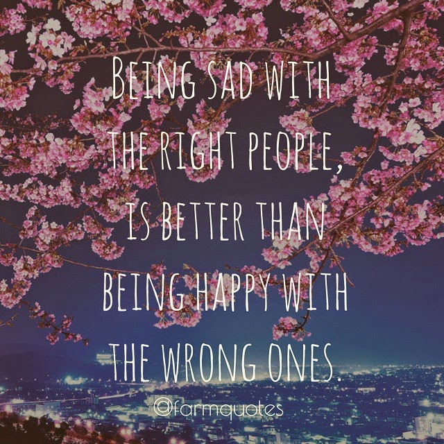 Being sad with the right people