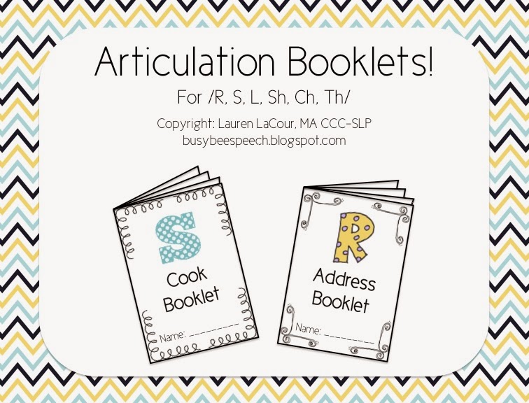 Busy Bee Speech: Articulation Booklets! with a freebie and a giveaway!