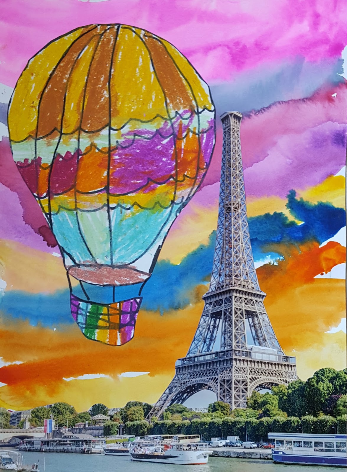 MaryMaking: Surreal Hot Air Balloon Collages II
