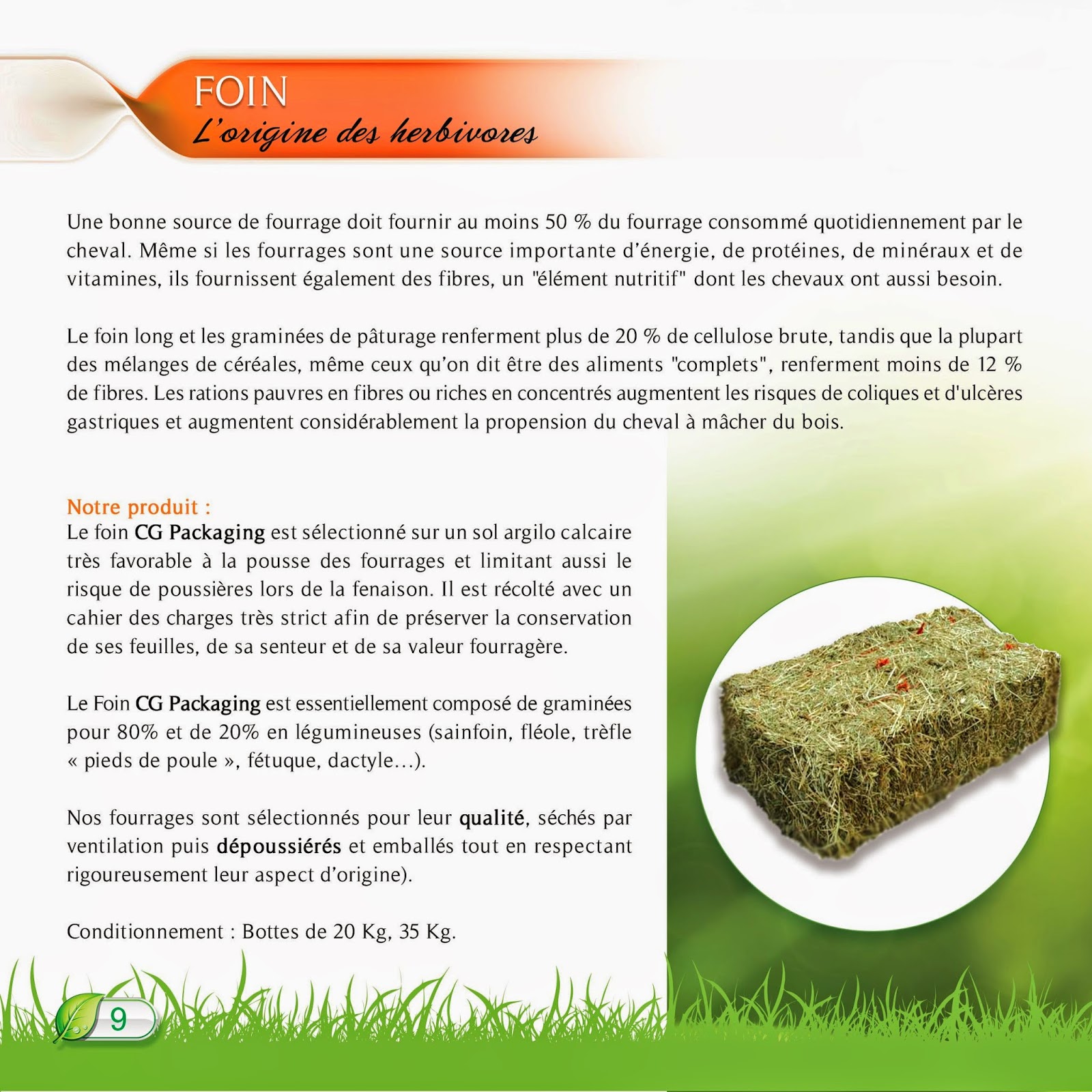 L' Enrubannage de Foin Frais : Un concentré de nature: Foin, Granulés ...