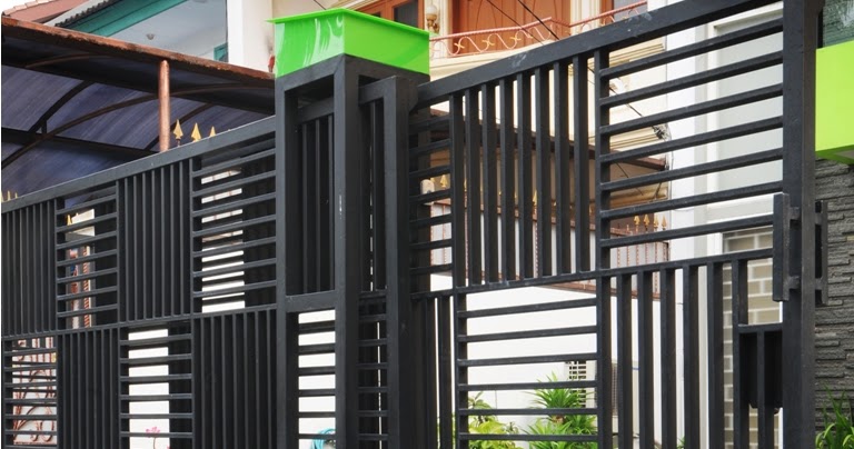 10 Desain Pagar Besi Minimalis Update Gambar Terbaru