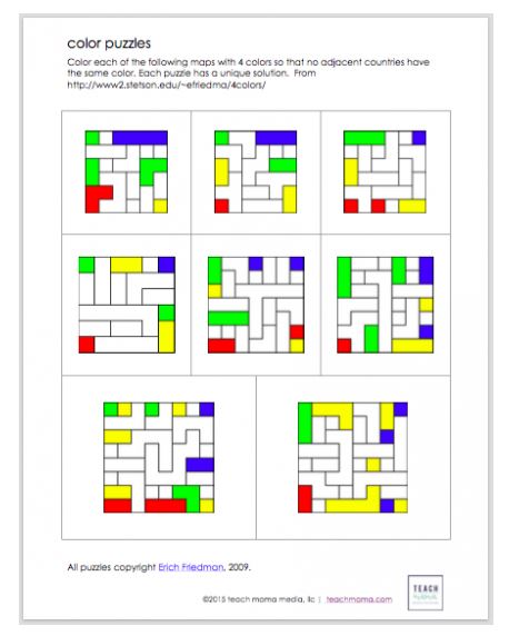 101 Days of Homeschooling: Day 95 / 105 - Color Puzzles