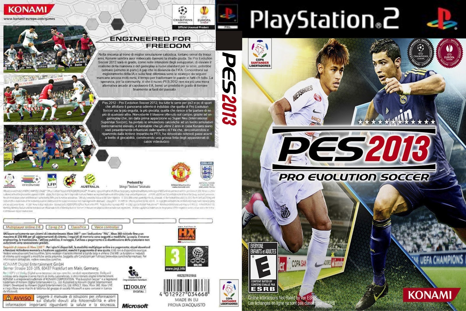 .: PES 2012 E 2013 PS2