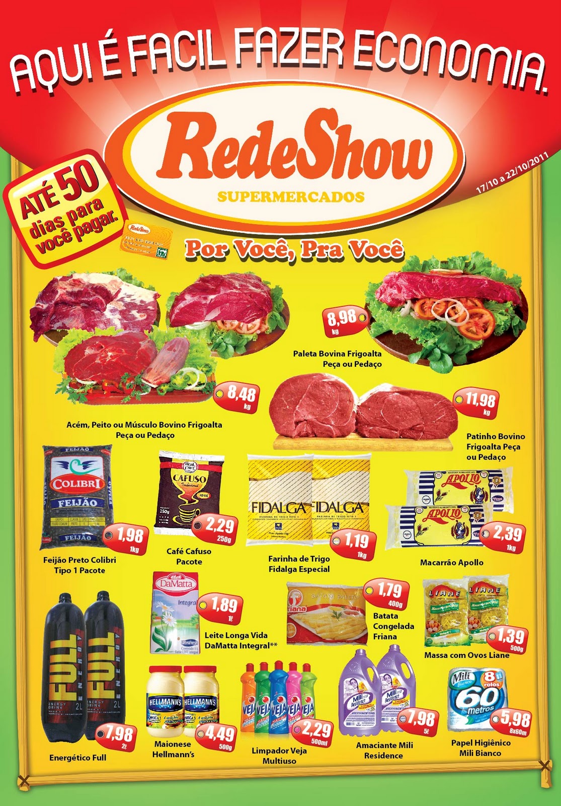 RG Marketing e Propaganda: Folheto de ofertas - Rede Show Supermercados