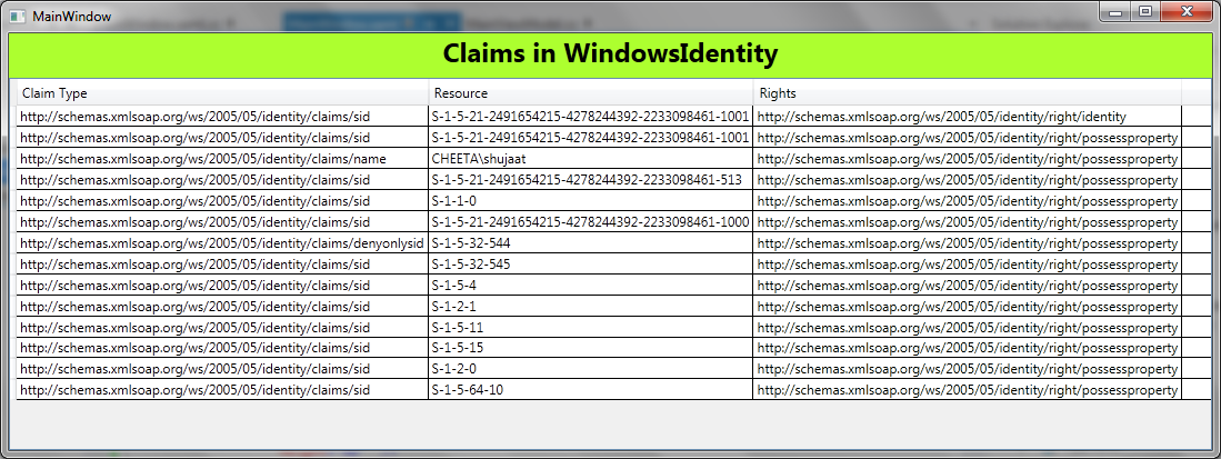 Muhammad Shujaat Siddiqi: First Claims Aware Application - Windows ...