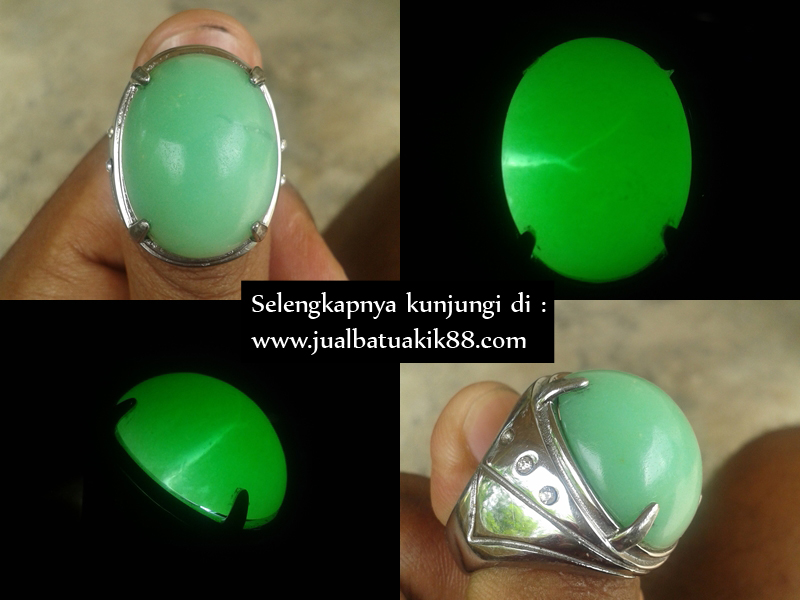 Jual Cincin Batu Akik Giok Aceh Hijau Muda Asli BG04 | Jual Batu Akik 88