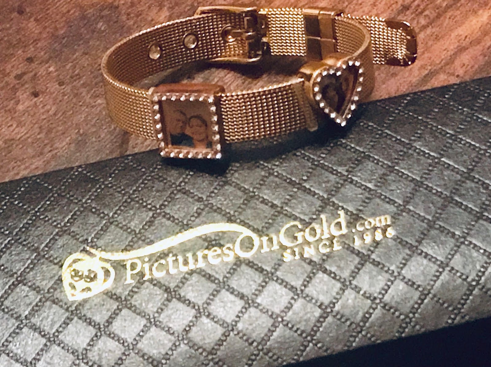 PicturesOnGold.Com Photo Engraved Mesh Charm Bracelet with Buckle is ...