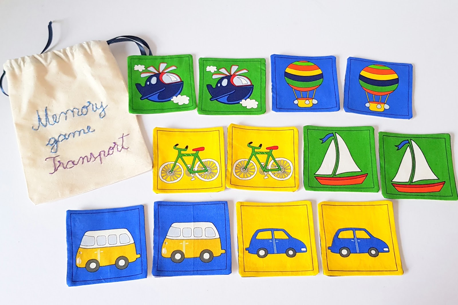 Ema Decorations: How to make Fabric Memory Game, sewing tutorial