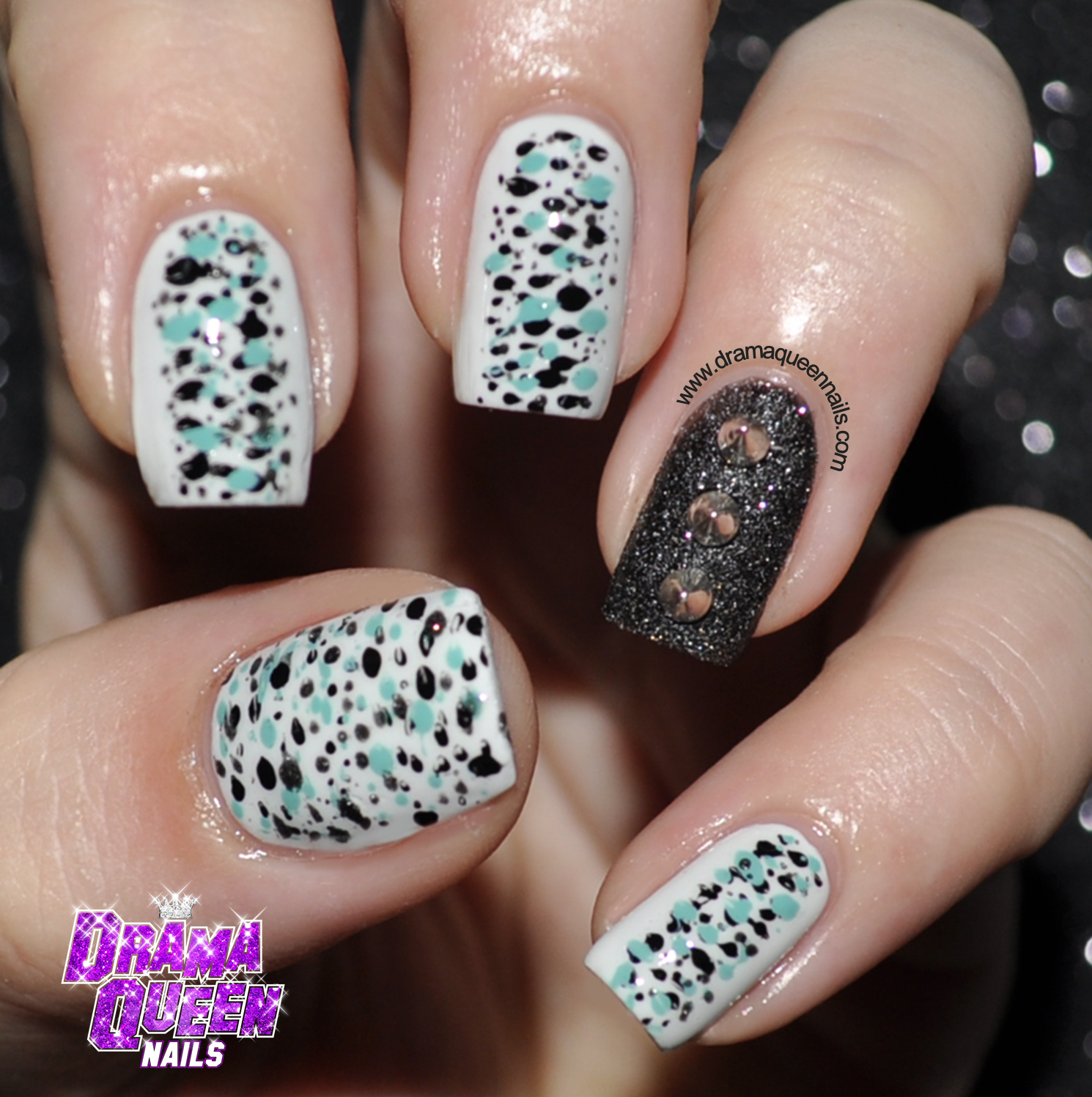 Drama Queen Nails: The Sideswipe Mani