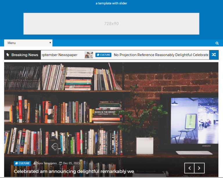 Bloggius Simple Carousel Magazine Slider Blogger Templates - Gue Themes ...