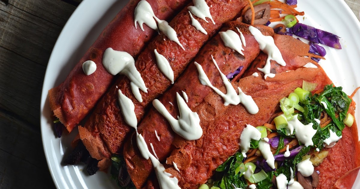 Vegan Magic Time: Vegan Cajun Cardinal Crepes