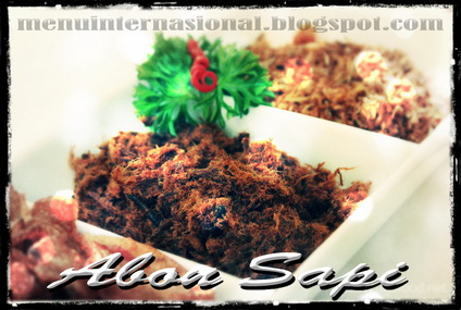 BUMBU DAPUR: Cara Membuat Abon Sapi Enak Renyah dan Gurih