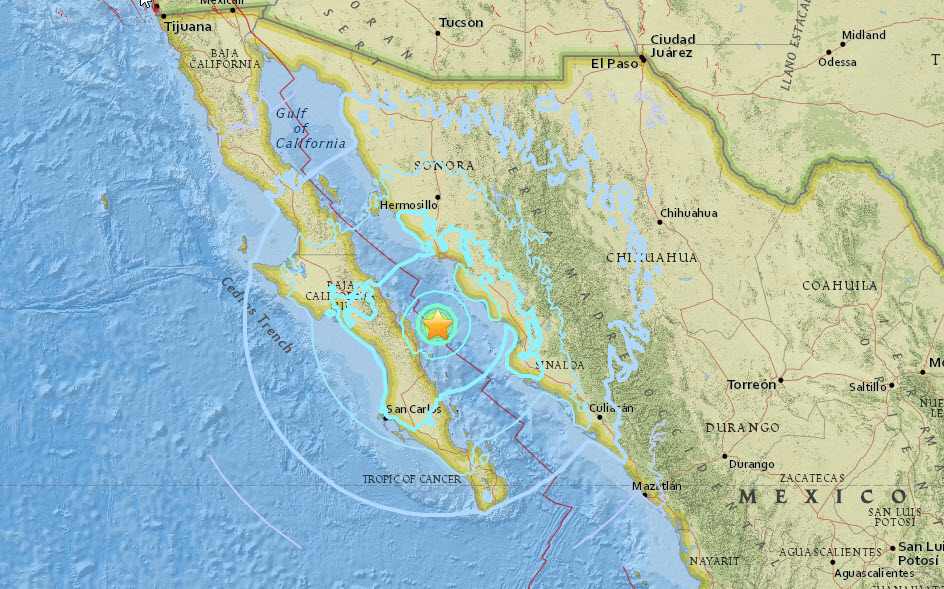 Strong Magnitude 6.3 Earthquake on San Andreas Fault in Mexico