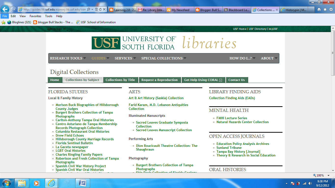 Bull Stacks - The Odyssey of a USF MLIS Student: Library Observation ...
