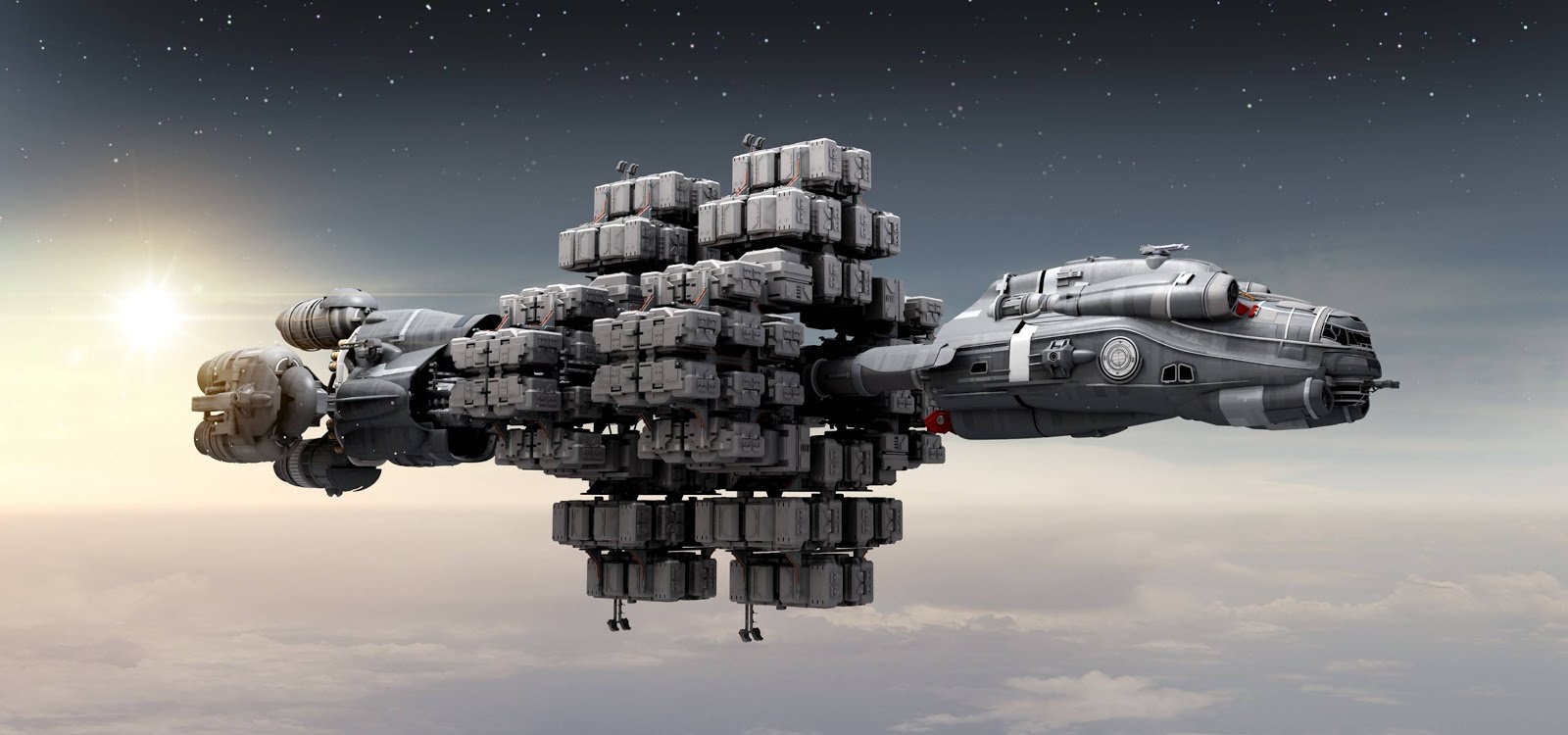 Seduced by the New...: Concept Cargo Spaceship