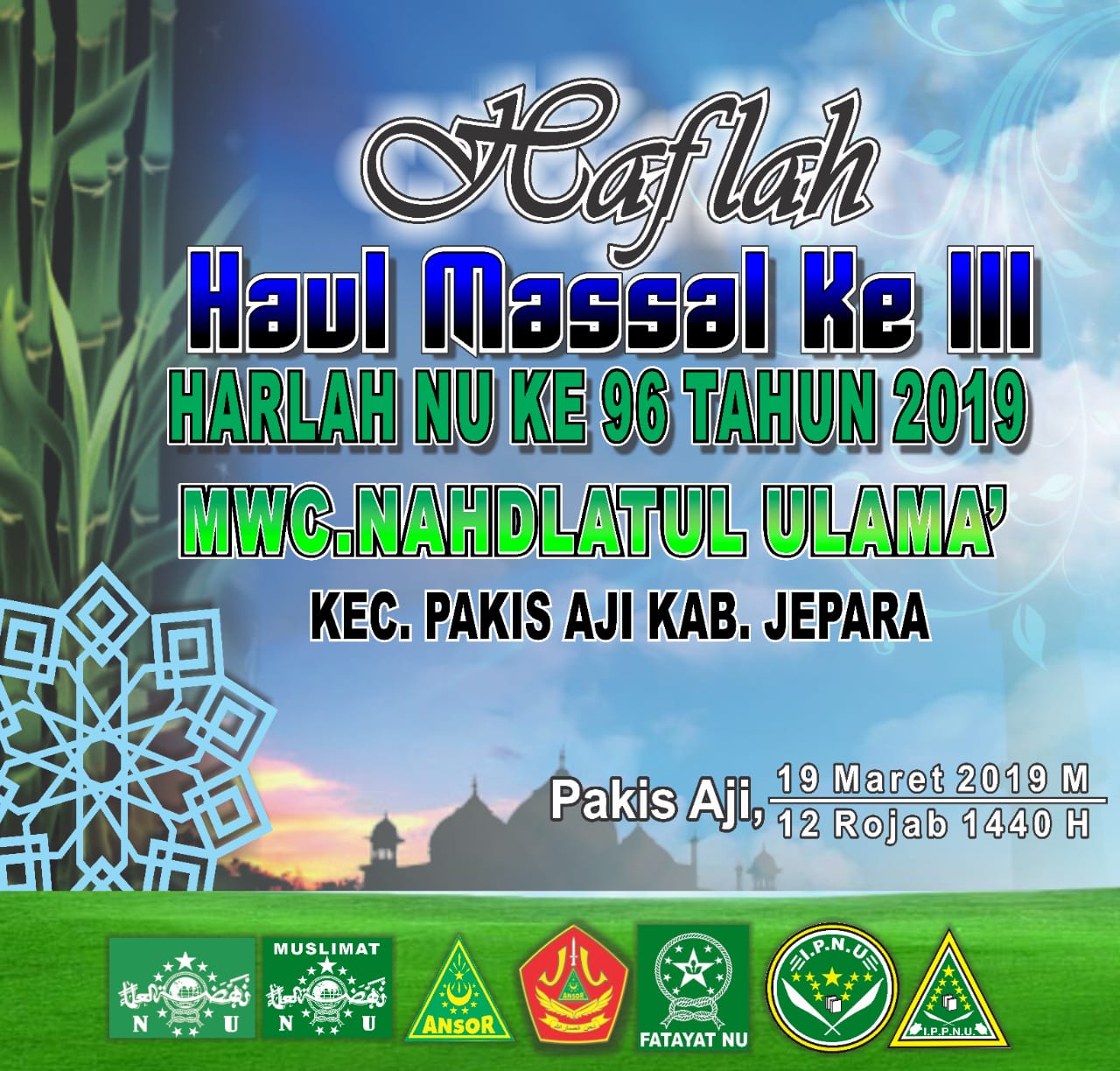 Malam Ini, Pakis Aji akan Doa Haul Massal dan Harlah ke 96 NU