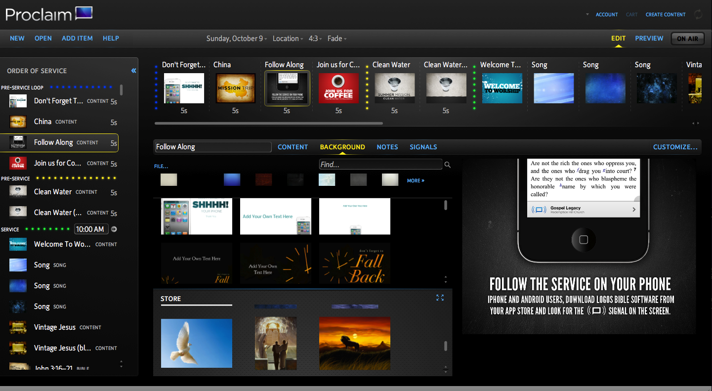 The Christian Music Junkie: Proclaim Church Software Review