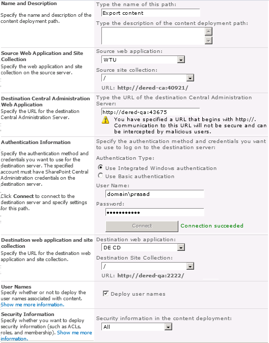 Dev Help: Content Deployment Feature in SharePoint 2010