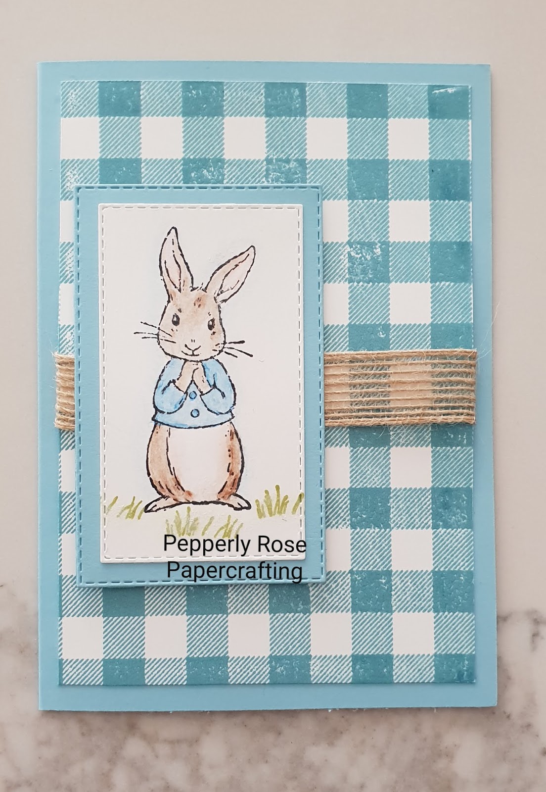 Pepperly Rose Papercrafting : Stampin Up! Buffalo Check Fable Friend Card