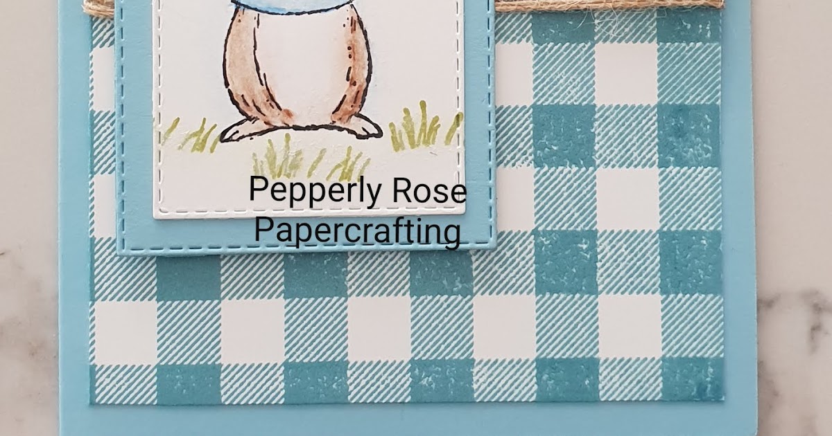 Pepperly Rose Papercrafting : Stampin Up! Buffalo Check Fable Friend Card