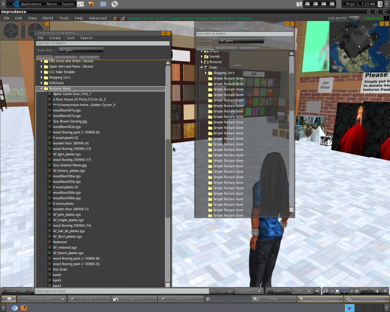 The Virtual World Technologist: Open Sim~OSgrid "Gathering A Texture ...