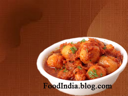 Lasaniya Batata Spicy Sabji Recipe :: Indian Food Recipe Tips