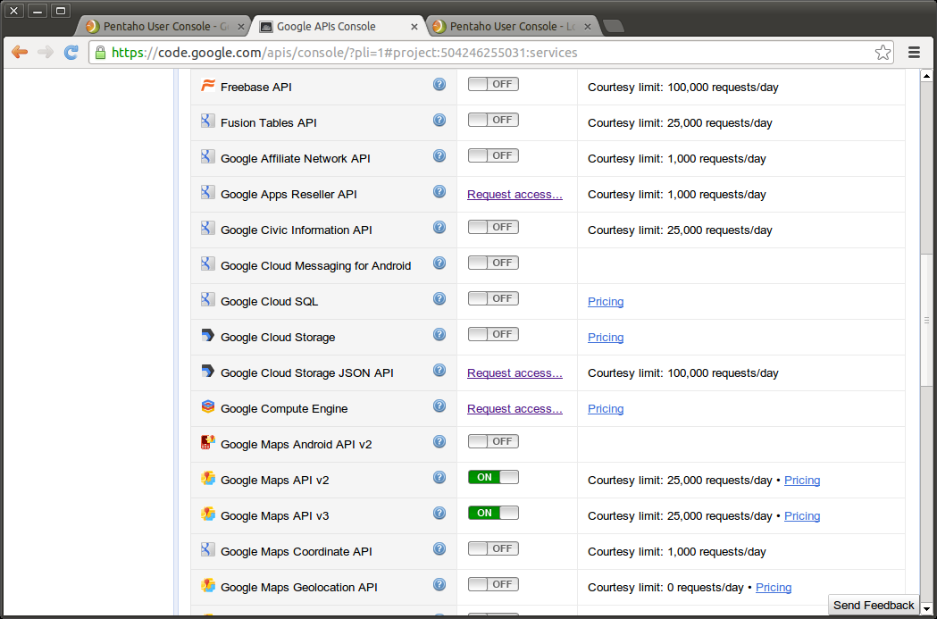 Open design and architecture: Configuring the Google Maps Dashboard ...