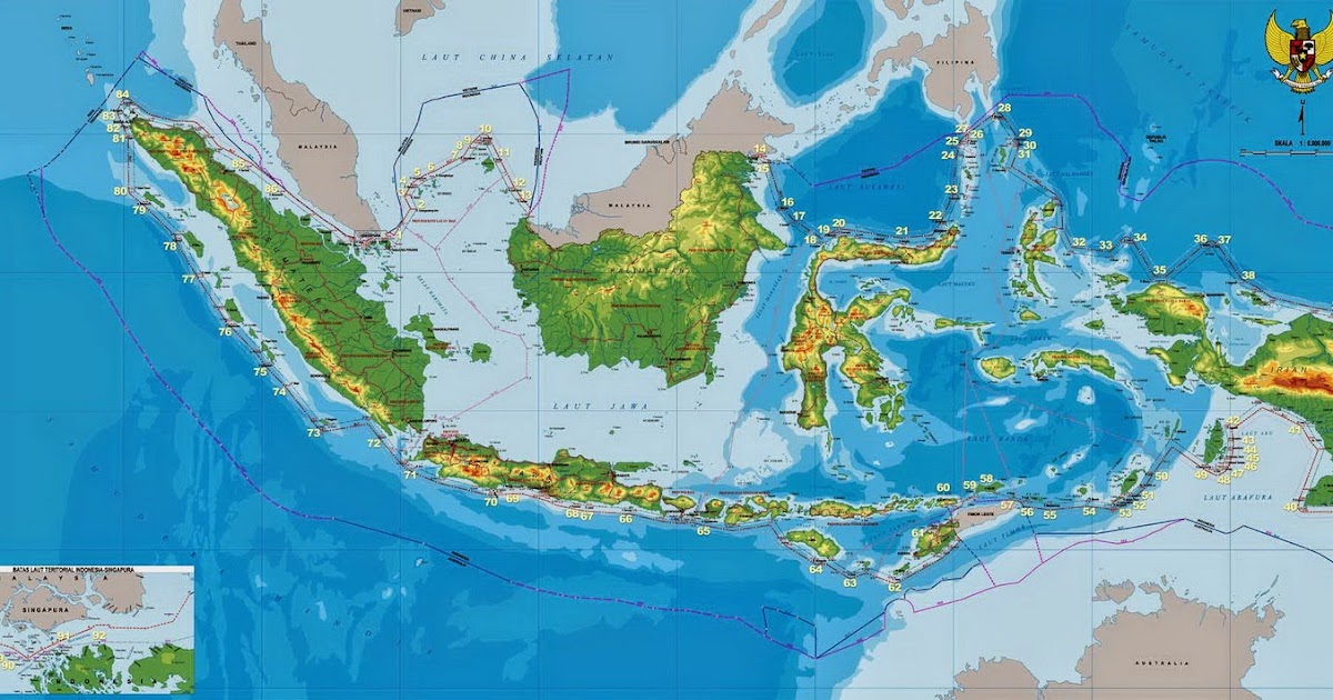 Peta Indonesia Australia - Peta Indonesia: Peta Indonesia Dan Australia ...